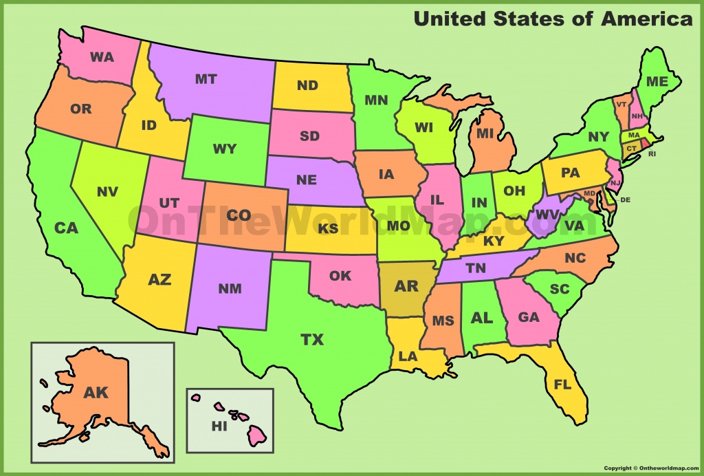Printable Map Of Usa With State Abbreviations Printable Maps Printable Map Of Usa With State Abbreviations Printable Maps